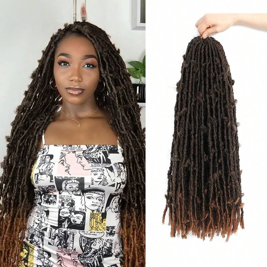 Butterfly Locs Crochet Hair 24Inch 8Packs Distressed Braids Soft Messy ...