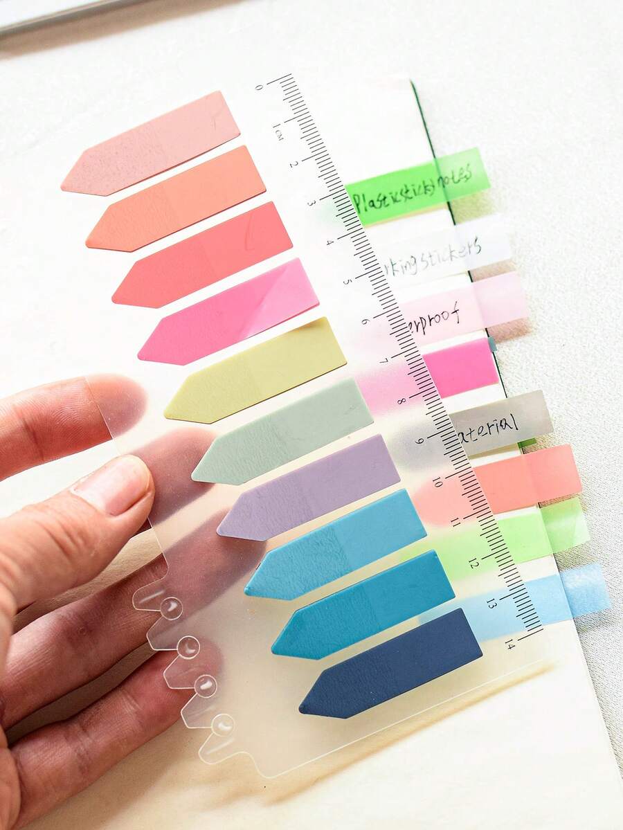 200pcs PET Semi-Transparent Arrow-Shaped Sticky Notes In Morandi Color ...