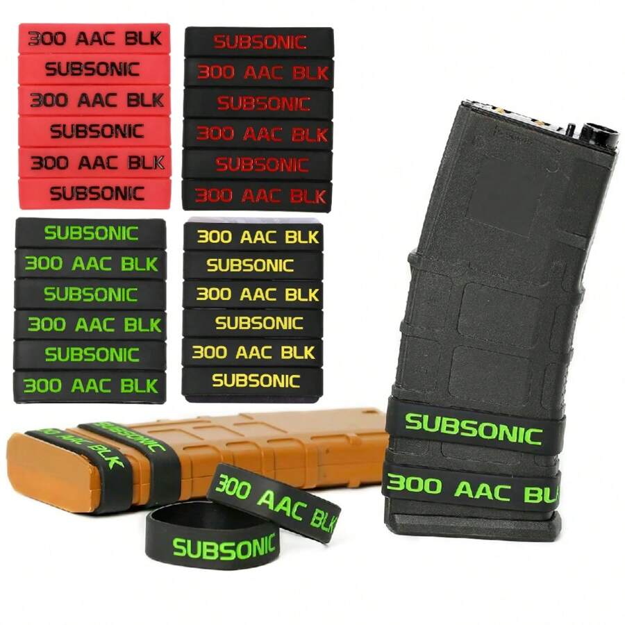 SUBSONIC / 300 AAC BLK Magazine Marking Bands Mag Bands Magazine ID ...