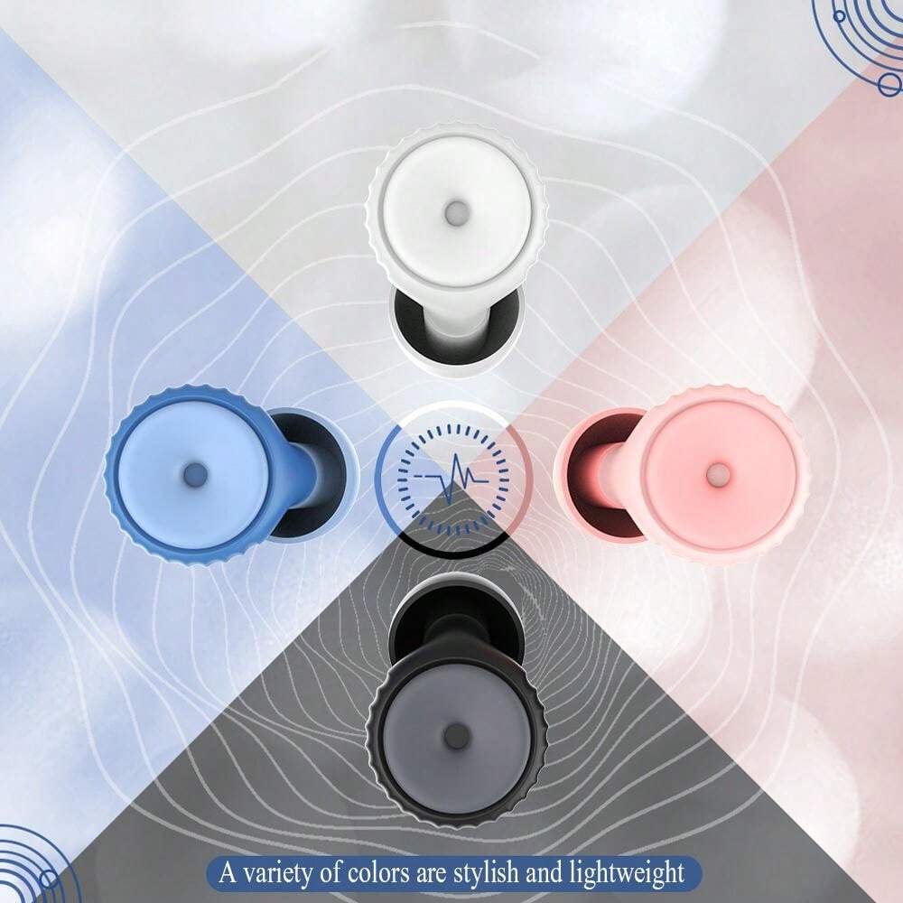 1pair White Silicone Ear Plugs For Dehumidification And Black Ear Plugs ...