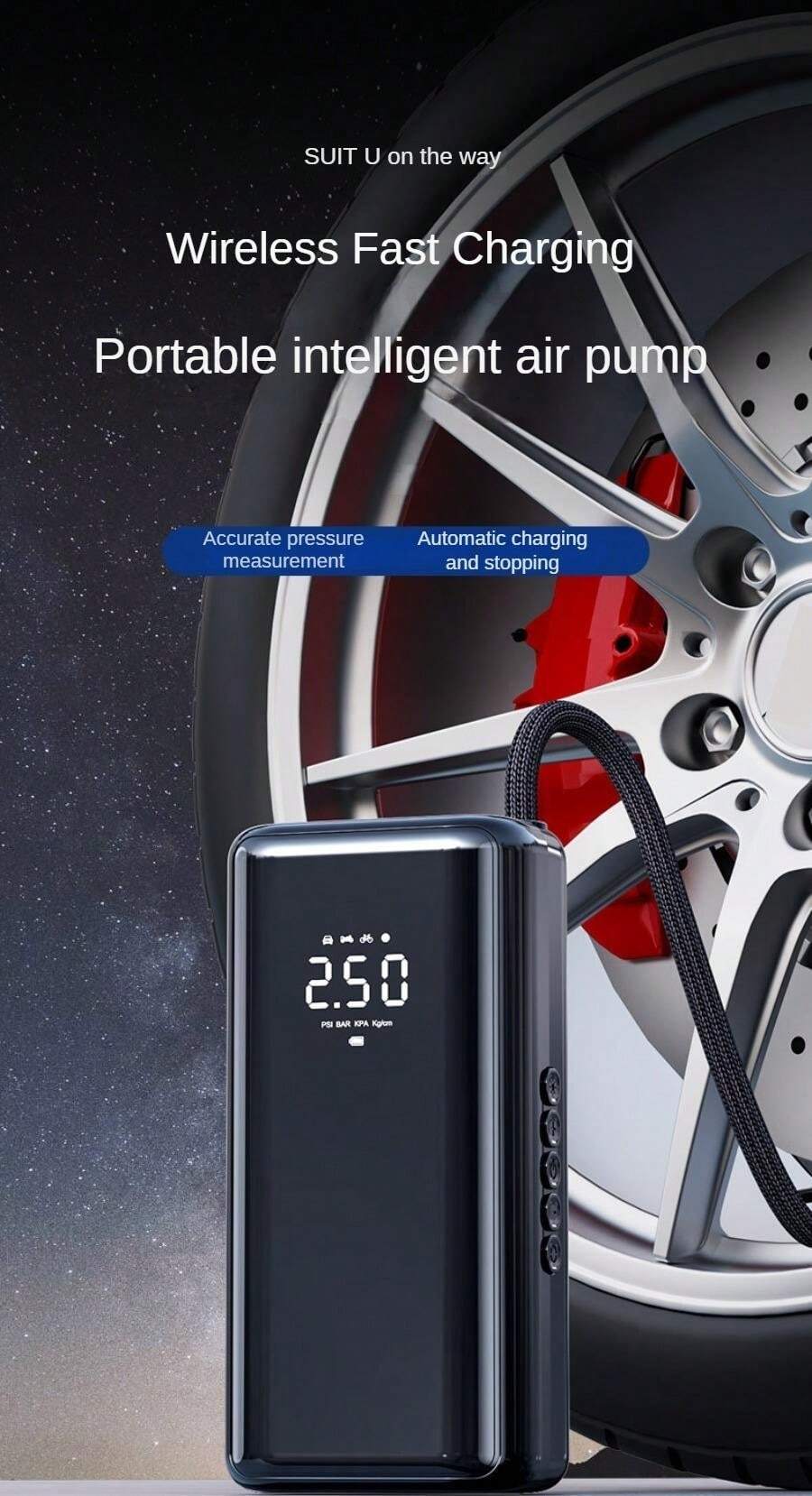 Car Mounted Inflation Pump, Portable Electric Vehicle Inflation Pump ...