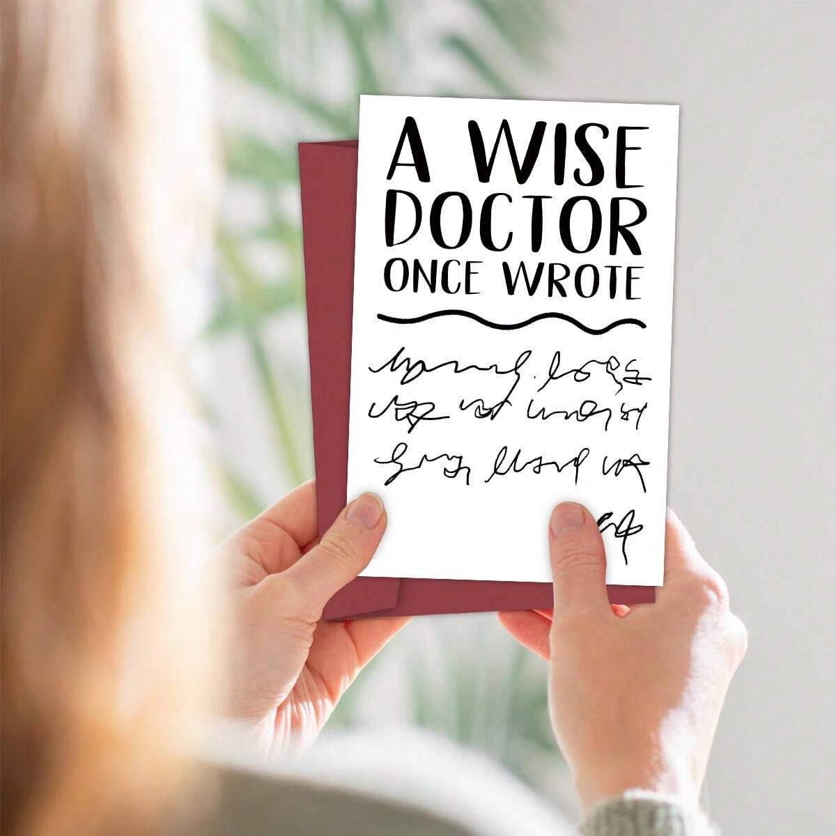 1 Peça Cartão de Graduação Engraçado de Doutorado, Cartão para Médico ...