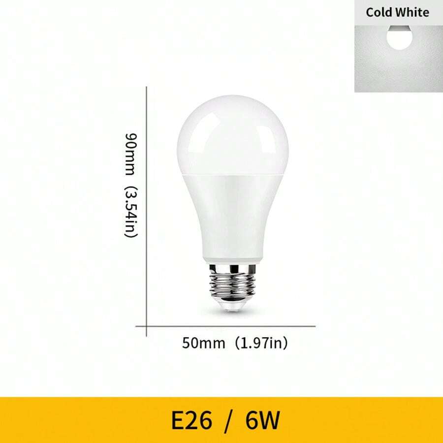 10 ชิ้น หลอดไฟ LED E26 E12 AC100-130V 3W 6W 9W 12W 15W 18W 20W Bombilla Pour Ampoules สำหรับห้อง ...