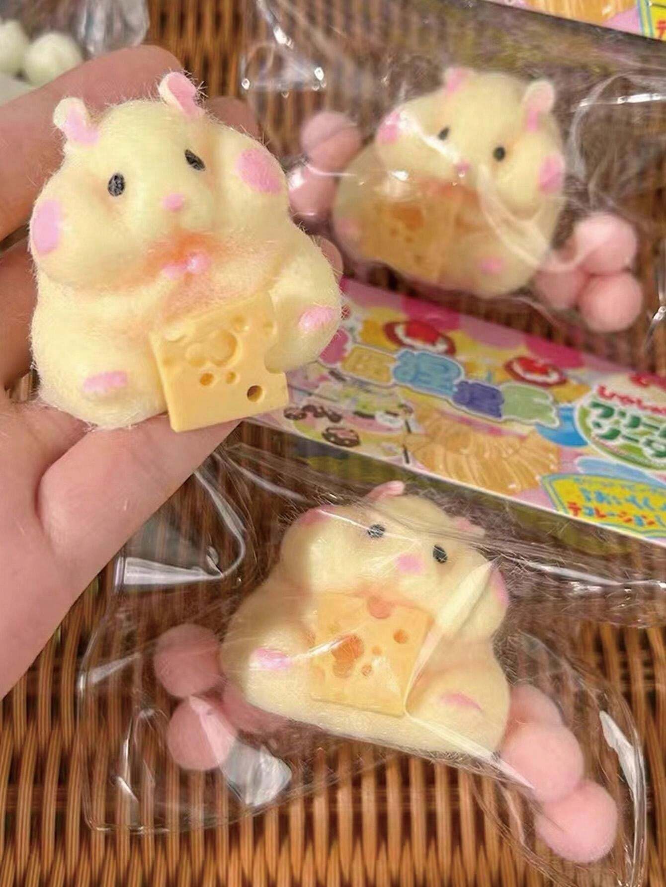 Cute Hamster-Shaped Squishy Toy For Stress Relief, Slow Rising And High ...