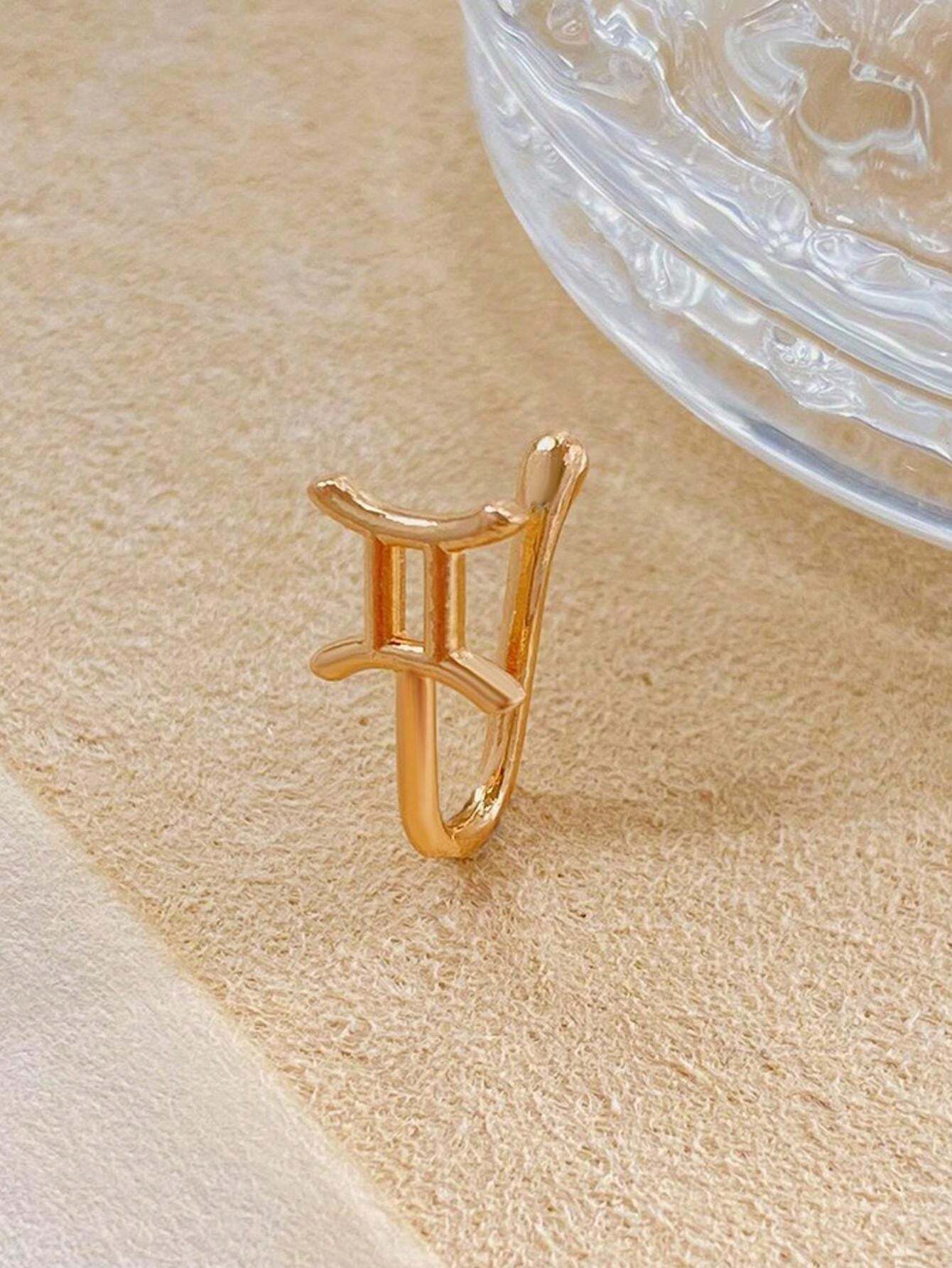 1pc Unique 12 Zodiac Sign U-Shape Clip-On Nose Ring, Fashionable Nose ...