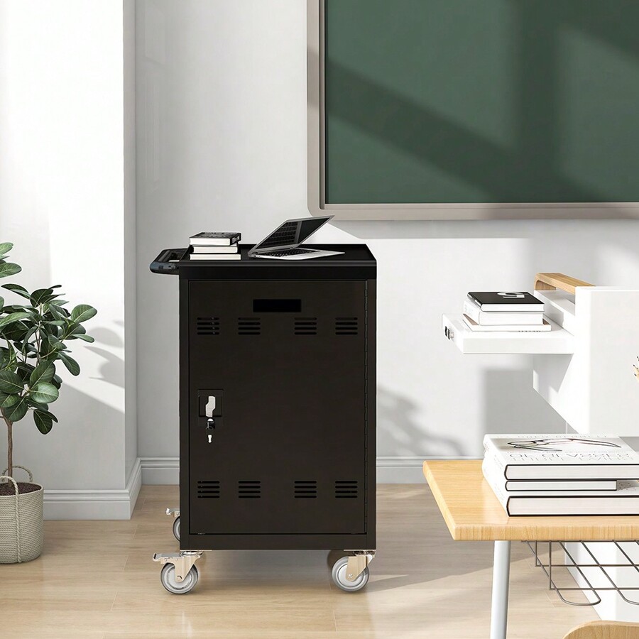 Mobile Charging Cart And Cabinet For Tablets Laptops 30-Device, Mobile ...