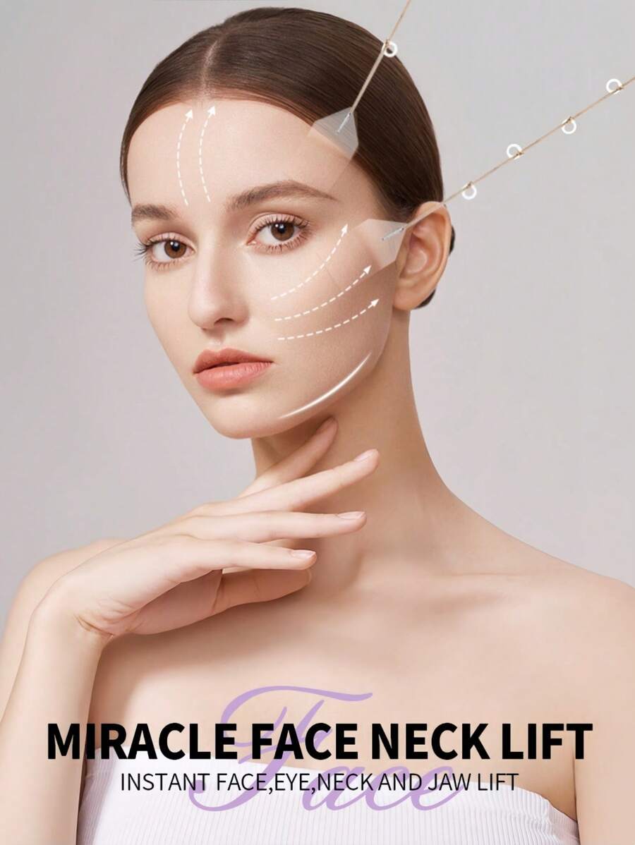 40pcs Face Lift Tape, Face Lifting Tool, V-Line Sticker Tape For Thin ...