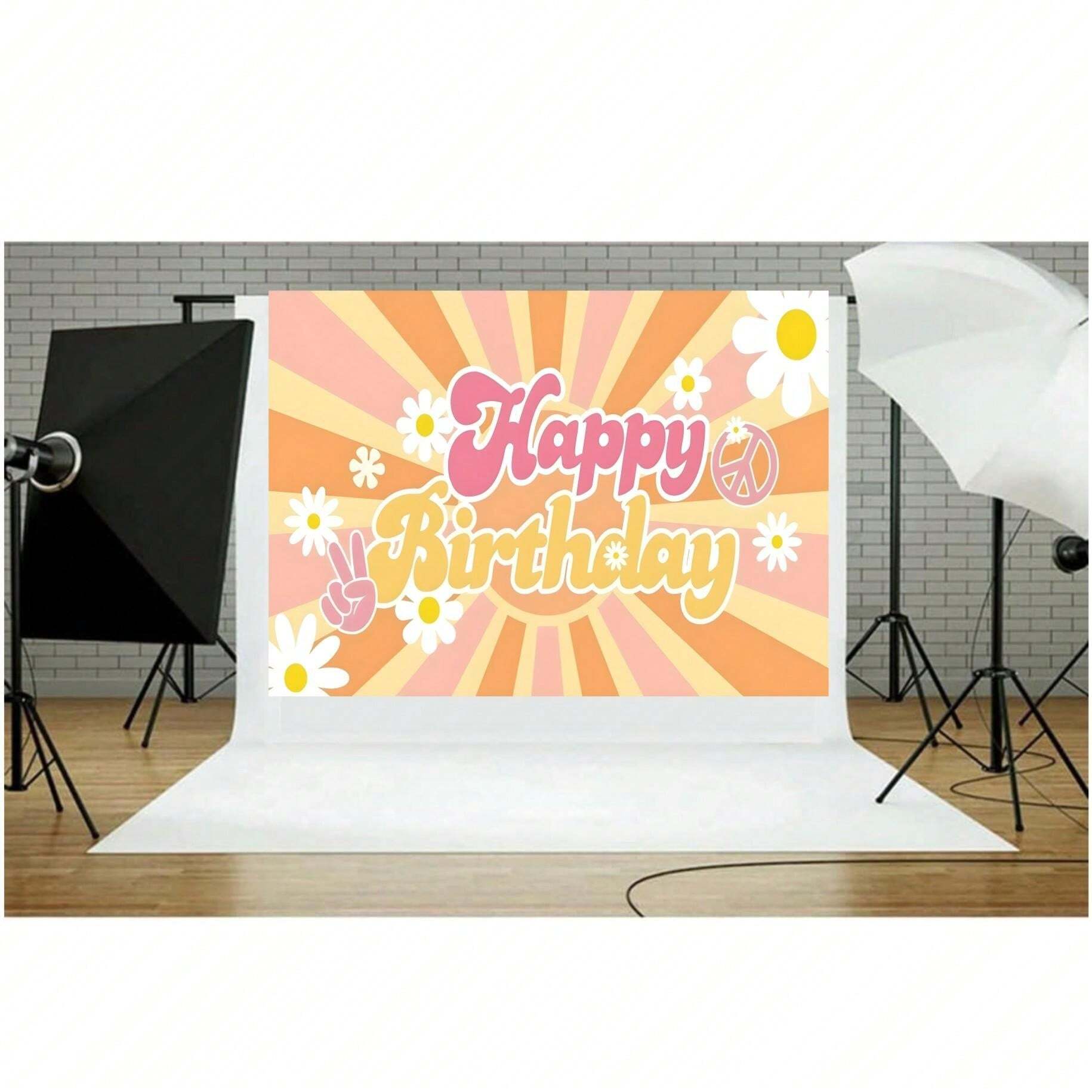 Birthday Backdrop For Photography Happy Birthday Party Decor Photocall ...