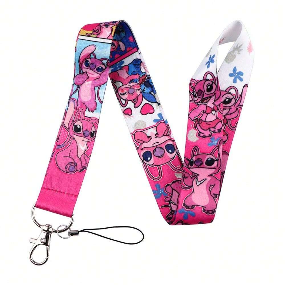 4 Styles Anime Lilo & Stitch Cute Stitch Card Hanging Strap,Credential ...