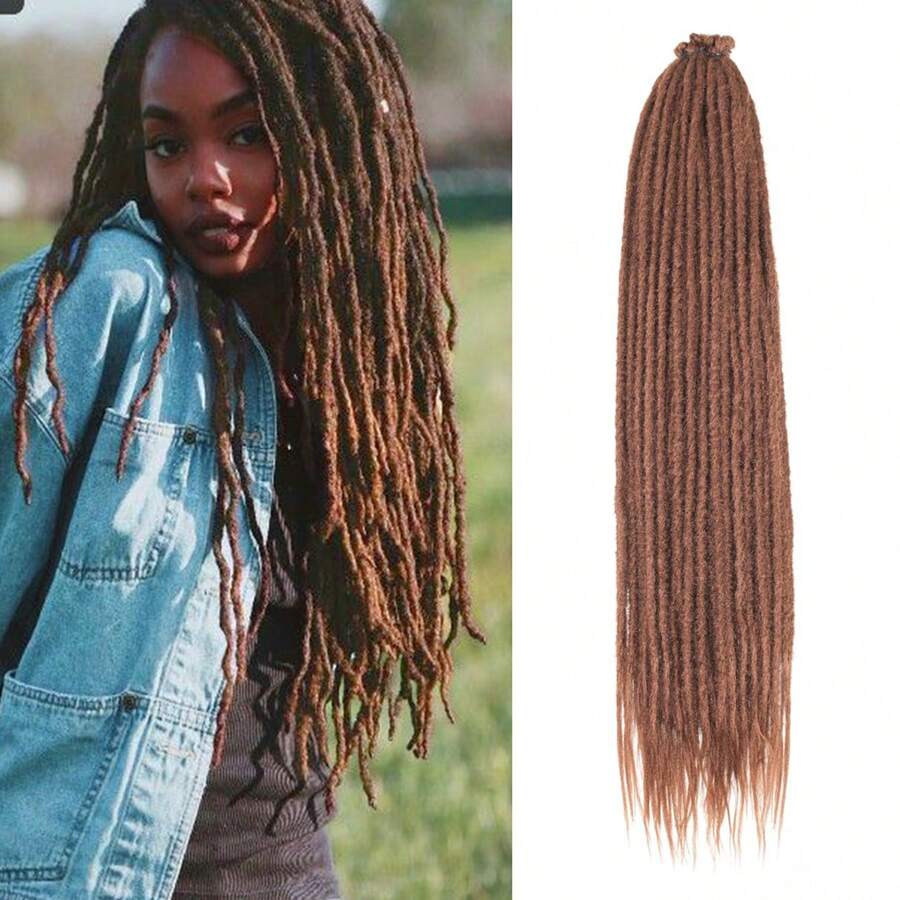 22 Inch Dreadlocks Extensions Goddess Locs Crochet Hair For Women 10 ...