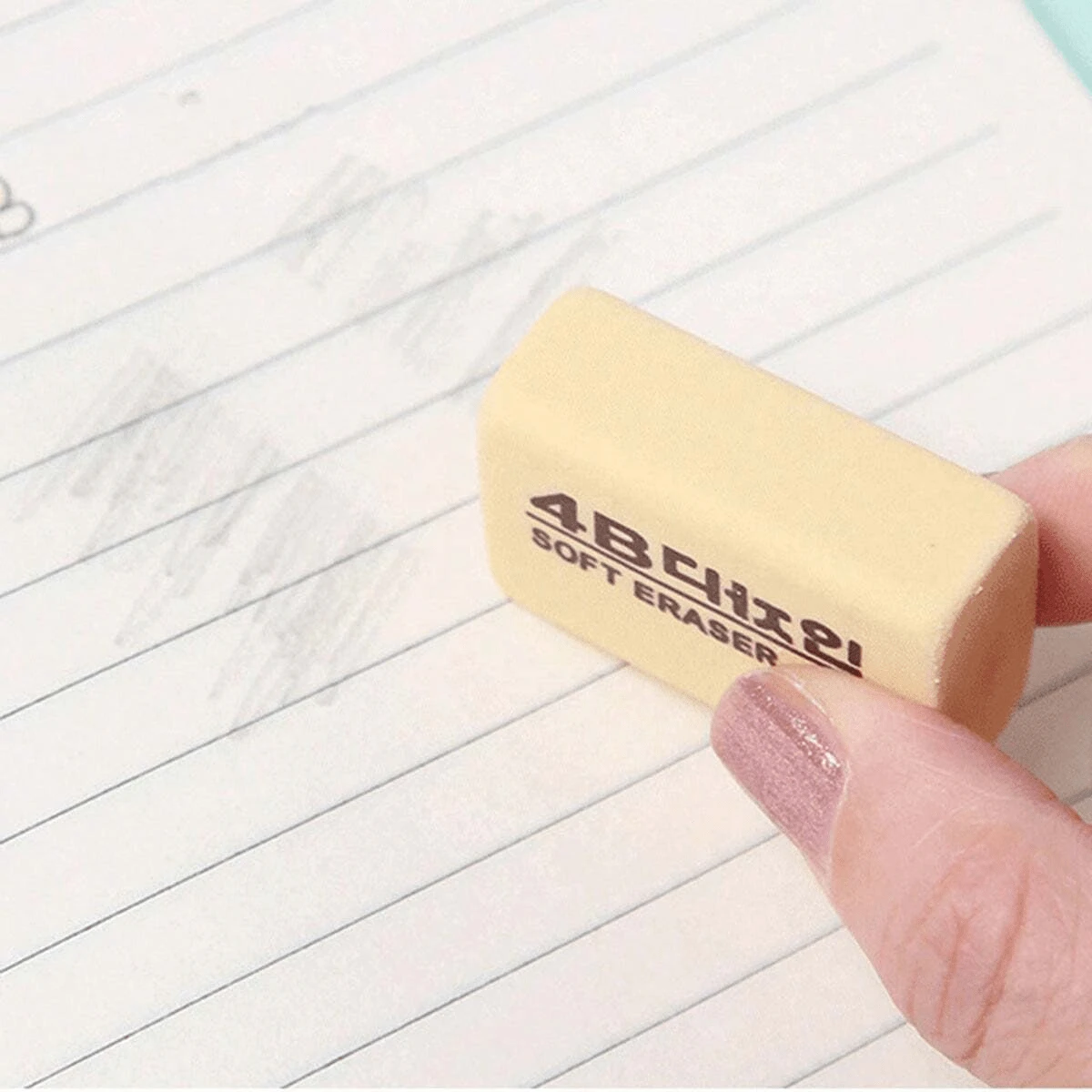 30 Pieces/Box Khaki Soft 4b Pencil Erasers, Easy To Erase For Student ...