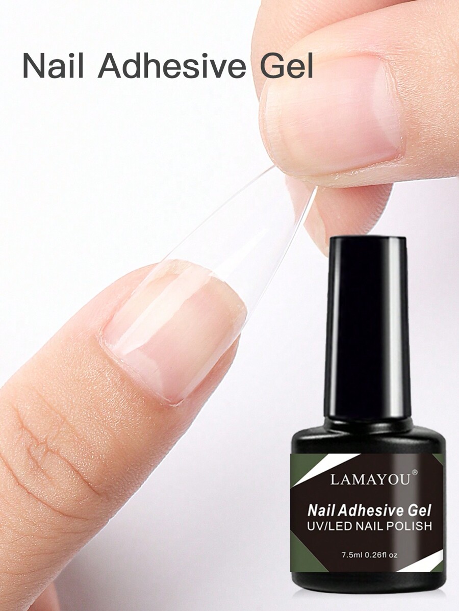 1pc(7.5g) Super Strong Gel Nail Glue With Brush For Press On Nails Nail ...