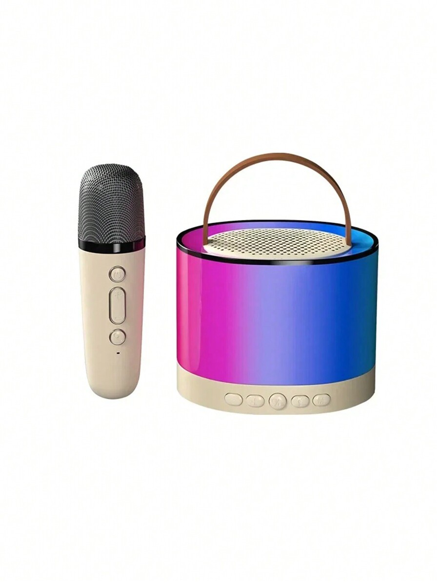 Khaki K52 Wireless Microphone Integrated Microphone K Song Speaker Wireless Bluetooth Portable ...