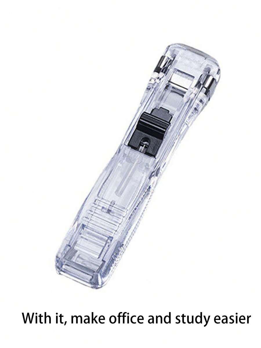 1pc Lightweight Push Clip Folder Stapler, Fixing Exam Papers And Pages ...