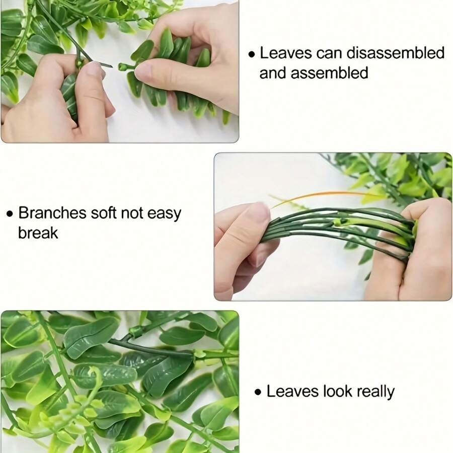 4 piezas de Planta colgante falsa, plantas artificiales falsas de ...