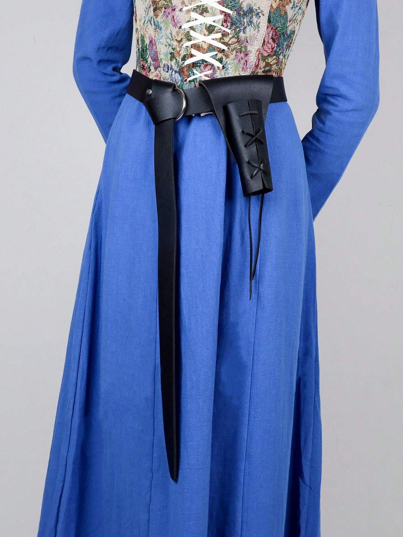 2pcs Medieval Leather Equipment Sword Belt, Viking Battle Knight Belt ...