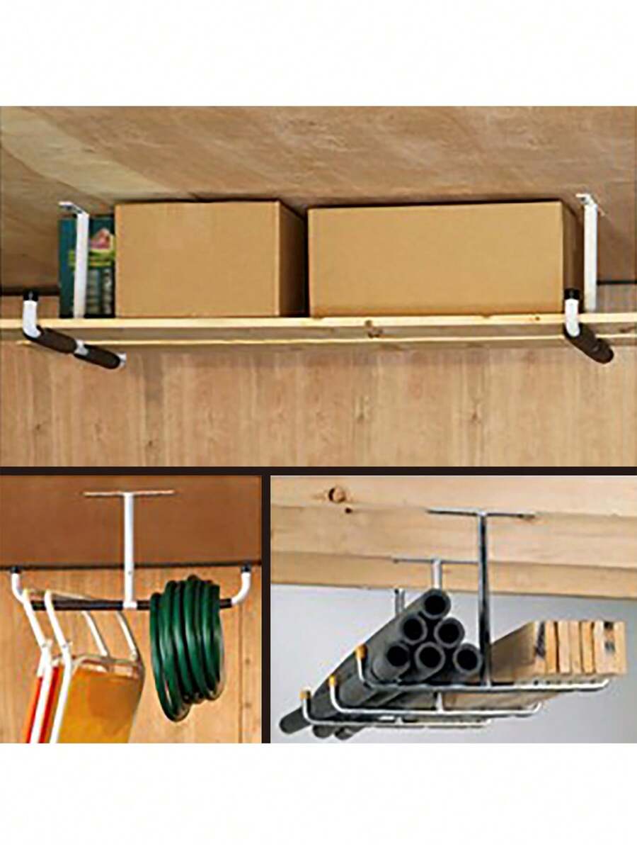 1/2PCS Overhead Garage Storage Rack, 16.7 Inch Heavy Duty Ceiling ...