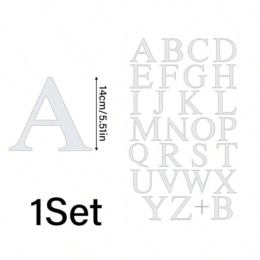 A-Z+B 27 White Letters (Without Box) | SHEIN UK
