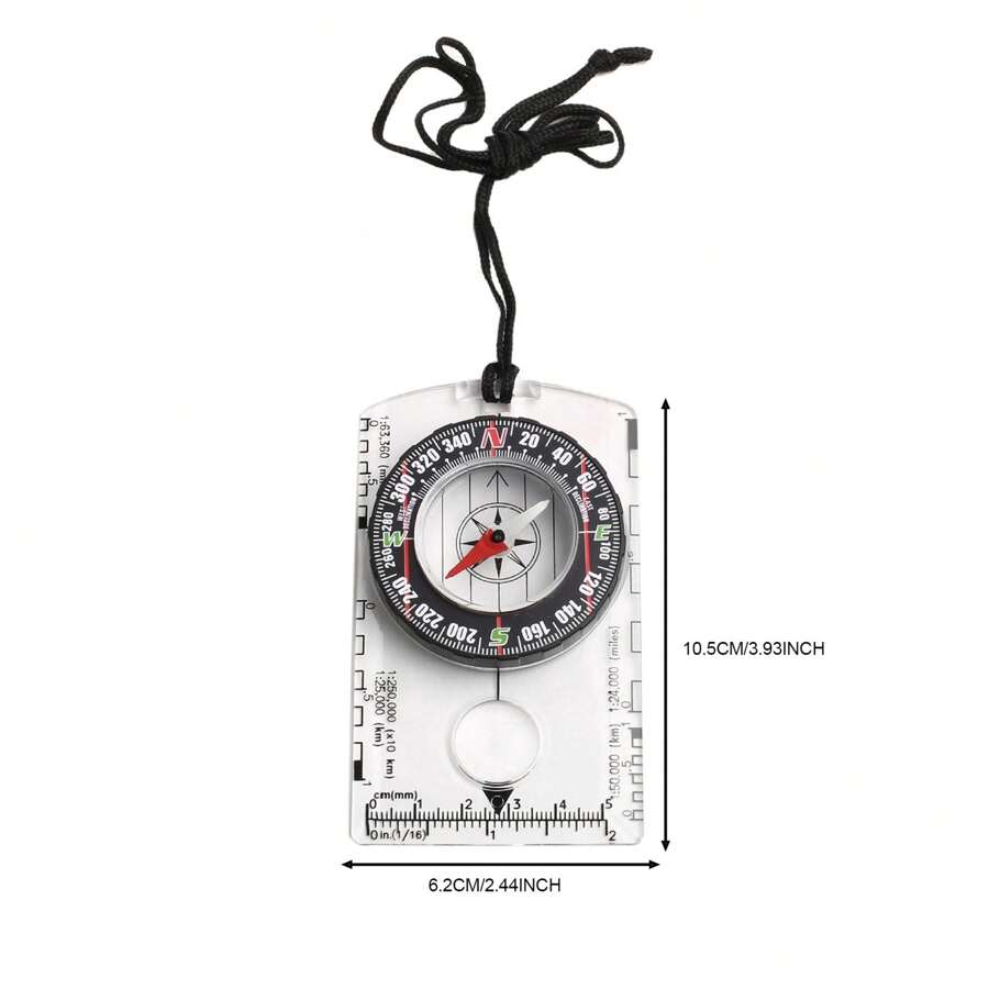 Acrylic Survival Hiking Compass Higher Accuracy Provides With The ...
