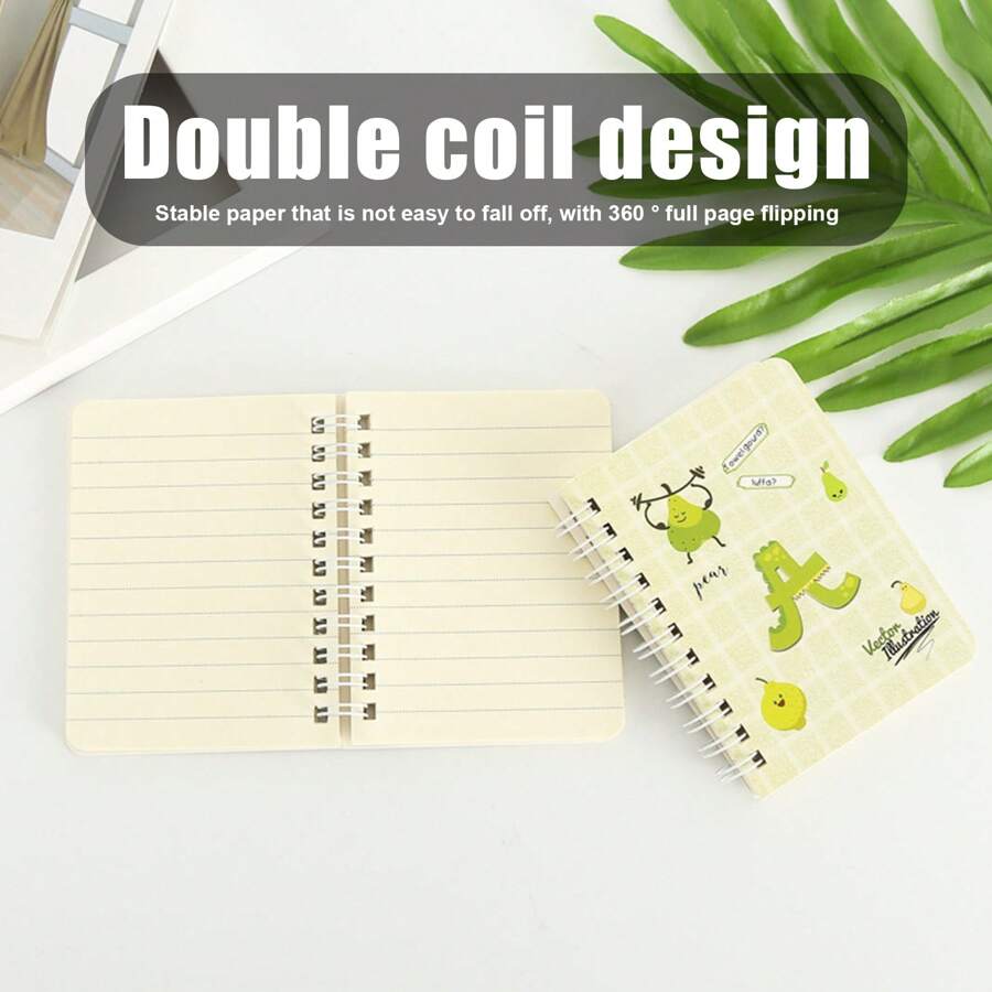 4 Pack Pocket Notebook Small Spiral Notebook Mini Notepad Colorful Memo ...