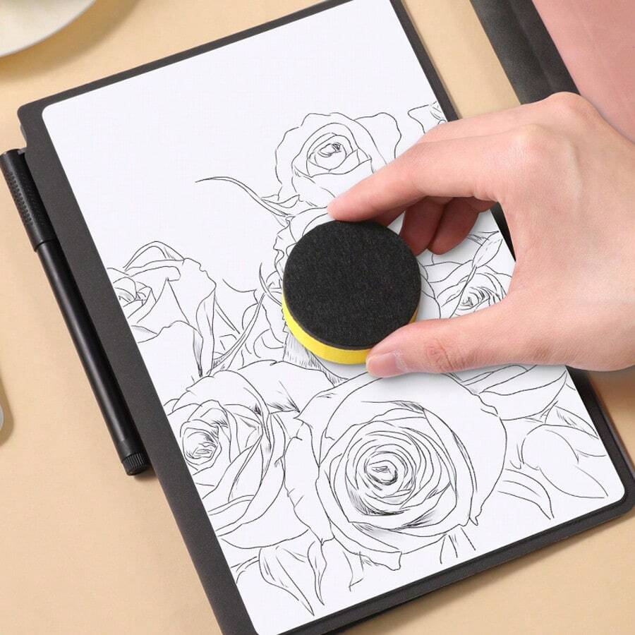 A5 Portable Dry Erase Whiteboard Notebook, Foldable Desk Memo Pad For ...