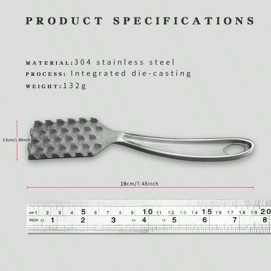 1pc Kitchen Fish Scale Scraper, Made Of Premium 304 Stainless Steel, Practical Tool For Removing ...