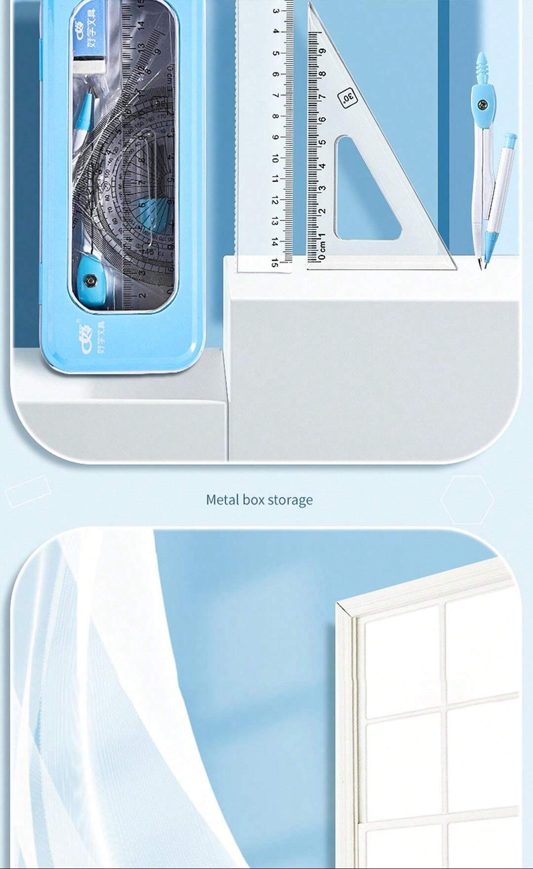 Outils de mesure précis : ensemble de 7 compas pour dessin et mesure ...