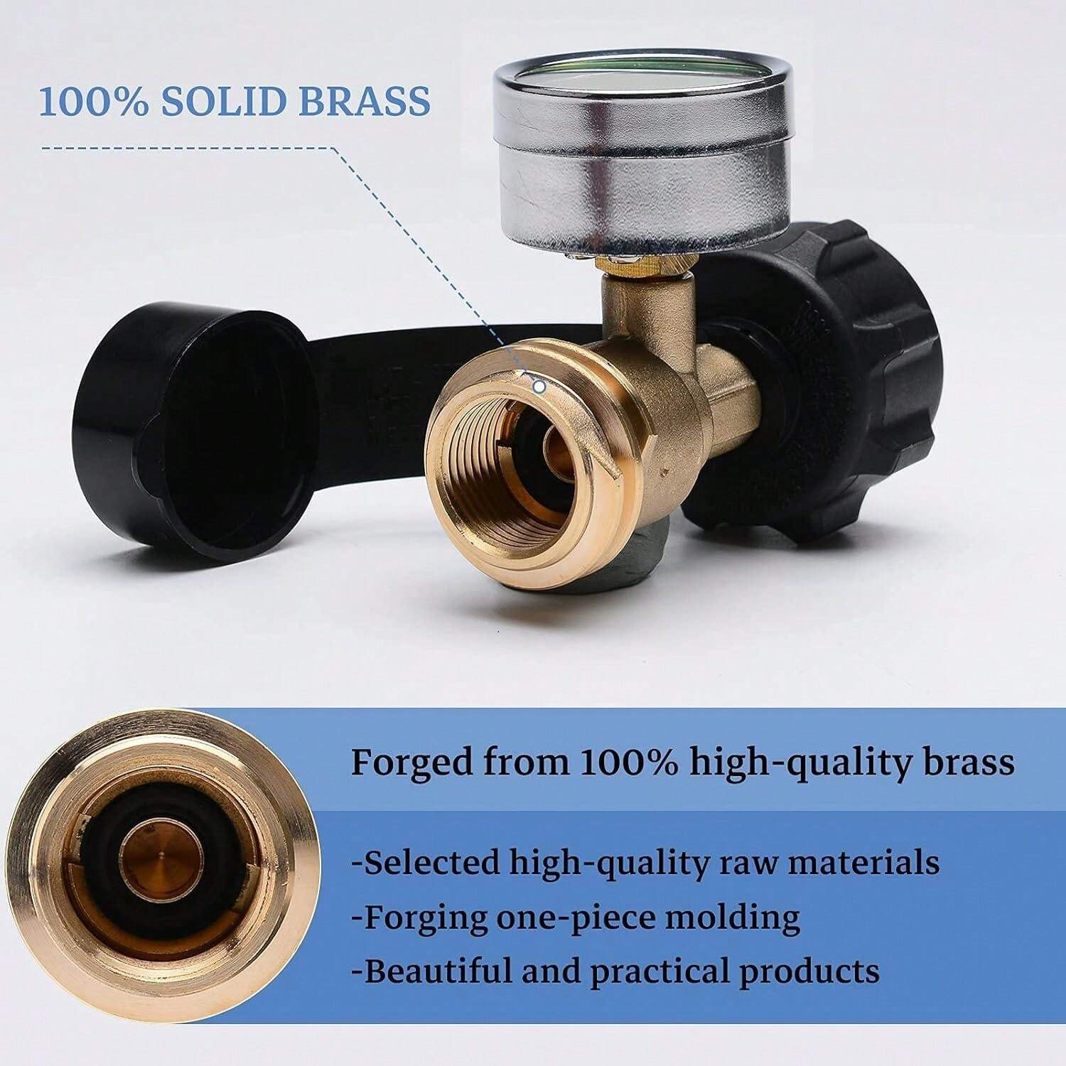 UPGRADED Propane Tank Gauge Level Indicator 2 PCS With Color Coded Dial For 5lb-40lb Propane ...