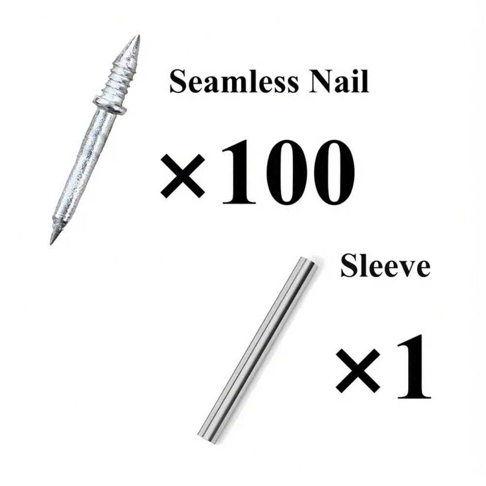 Baseboard Molding Nail Double-Ended Fixing Nail Sleeve Iron Nail ...