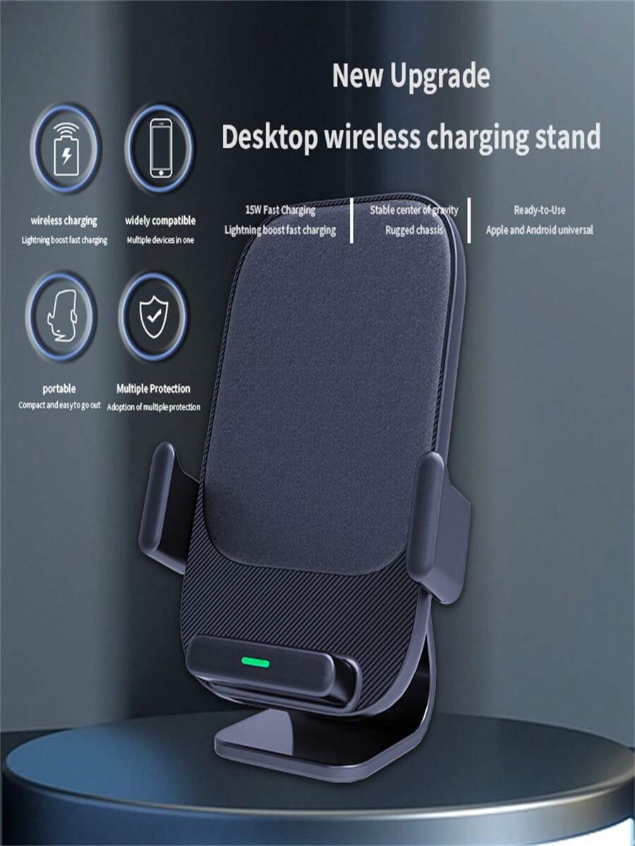Supporto per Telefono Cellulare con Caricabatterie Wireless, Stand con ...