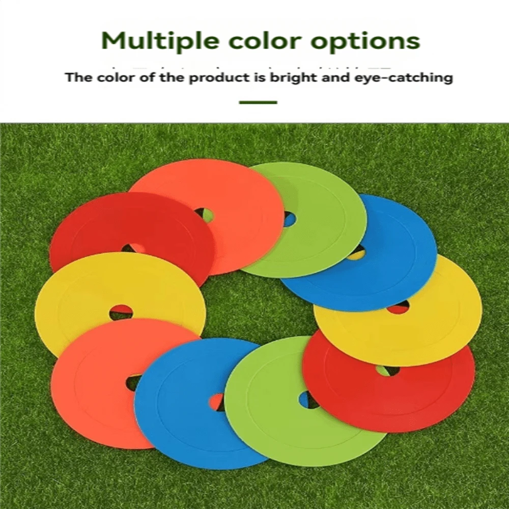 15cm Soccer Training Landmark Disc Flat Markers Soft Cushion Obstacle ...
