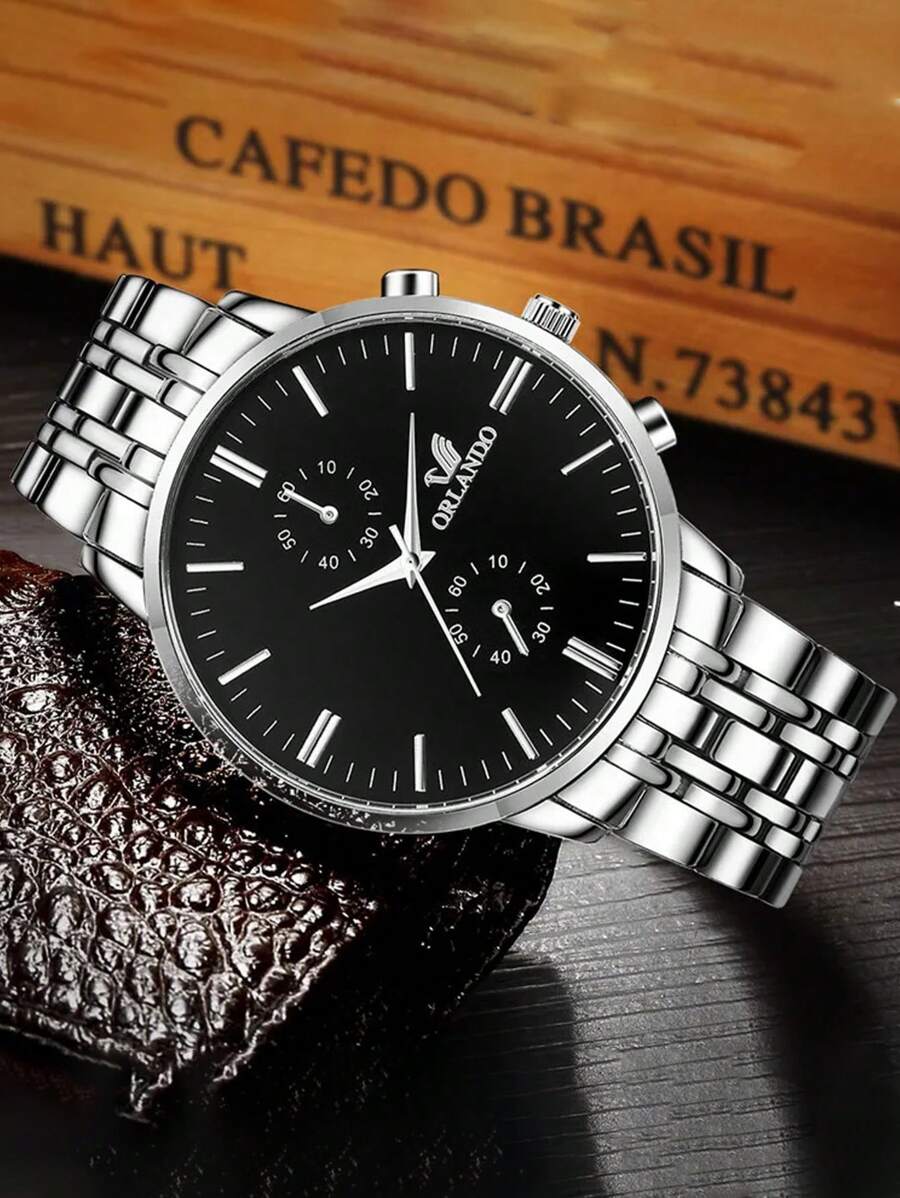 Geneva Men's Watches Stainless Steel Elegant Wholesale | SHEIN USA