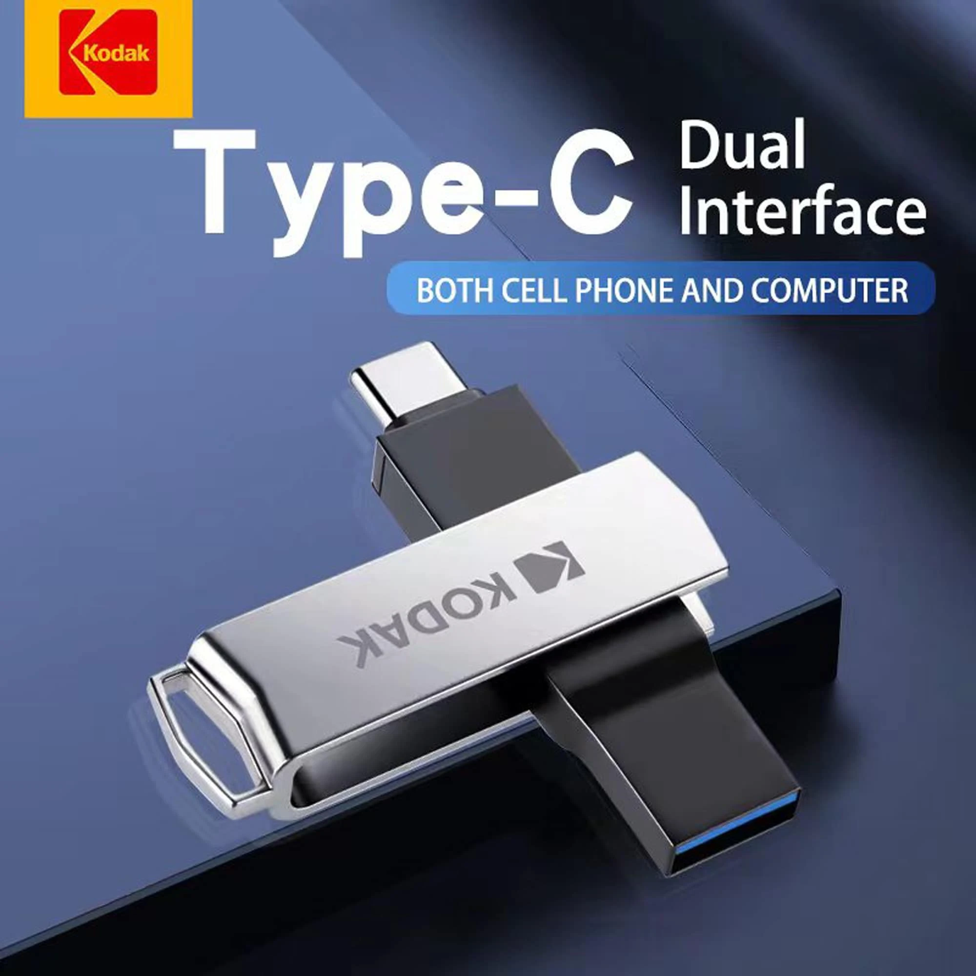 KODAK K273 Fast 128GB 64GB USB-C OTG Flash Drive - High-Speed, Water ...