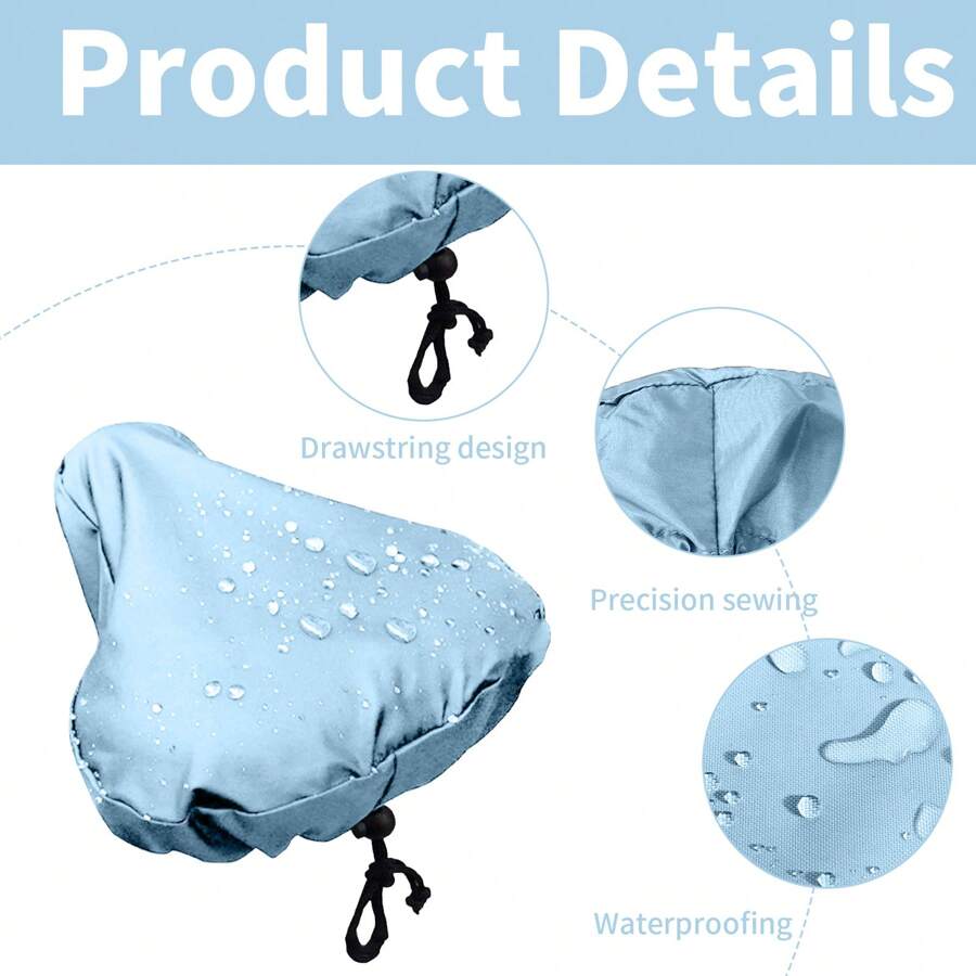 Waterproof Bike Seat Rain Cover, Sunproof Bike Seat Covers, Oxford Fabric Material Water Sun And ...