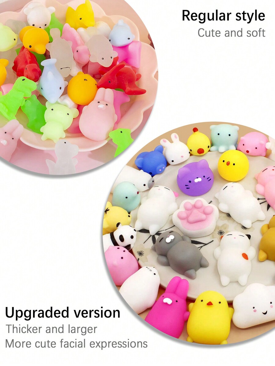 Christmas Decoration 1/6/12Pcs Mochi Squishies Kawaii Anima Squishy ...