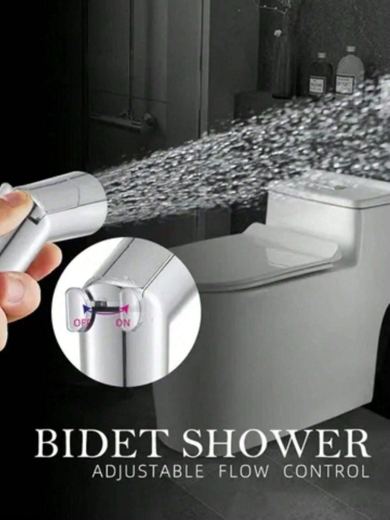 Bathroom Single-Function Adjustable Flow Bidet Sprayer, Toilet Cleaning ...