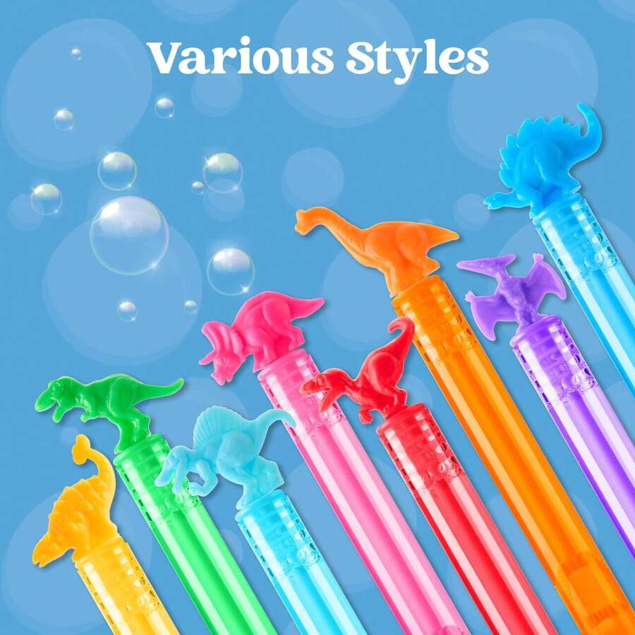 JOYIN 32 Pack Bubbles Party Favors , 8 Colors Dinosaur Mini Bubble ...