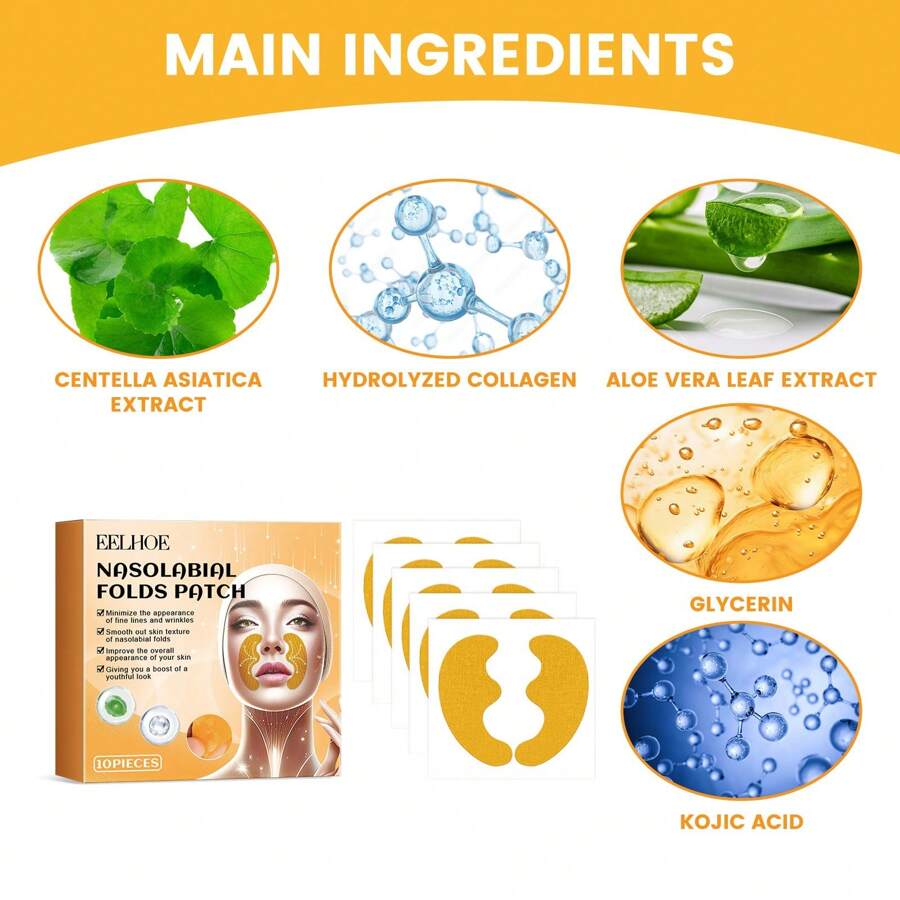 Face Wrinkle Patches - Anti Wrinkle Facial Patches To Smooth Smile ...