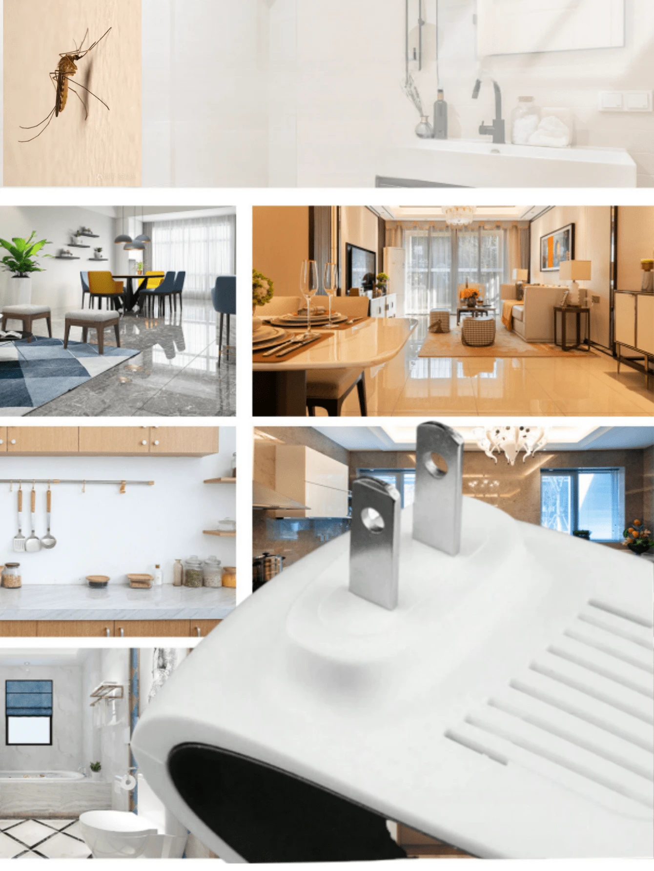 Plug-In Ultrasonic Pest Repeller With Dual Speakers For Indoor Insects ...