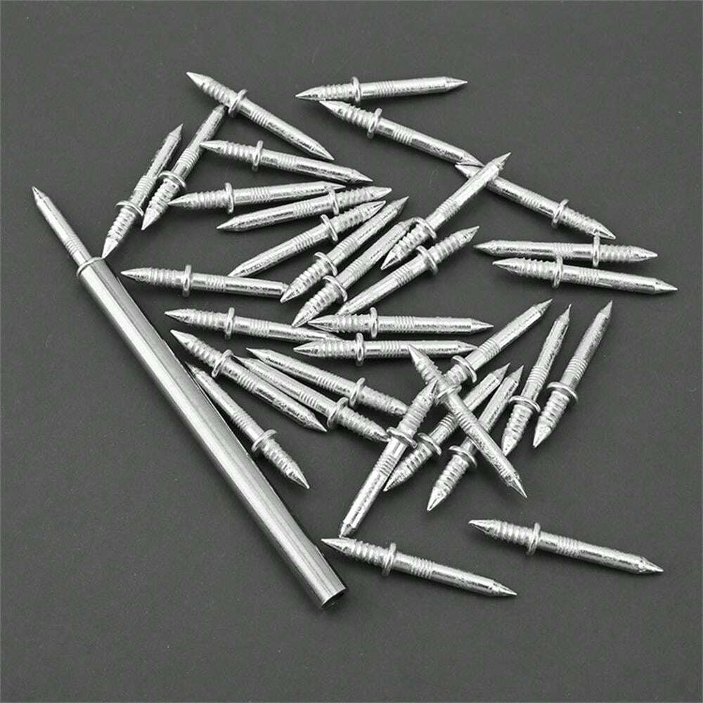 Baseboard Molding Nail Double-Ended Fixing Nail Sleeve Iron Nail ...