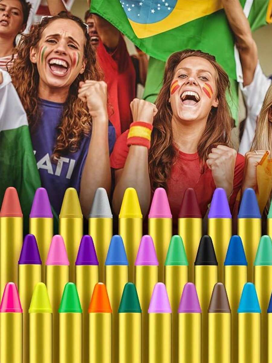 16/28/36 Colors Face Painting Crayons - 16/28/36 Assorted Colors Body ...