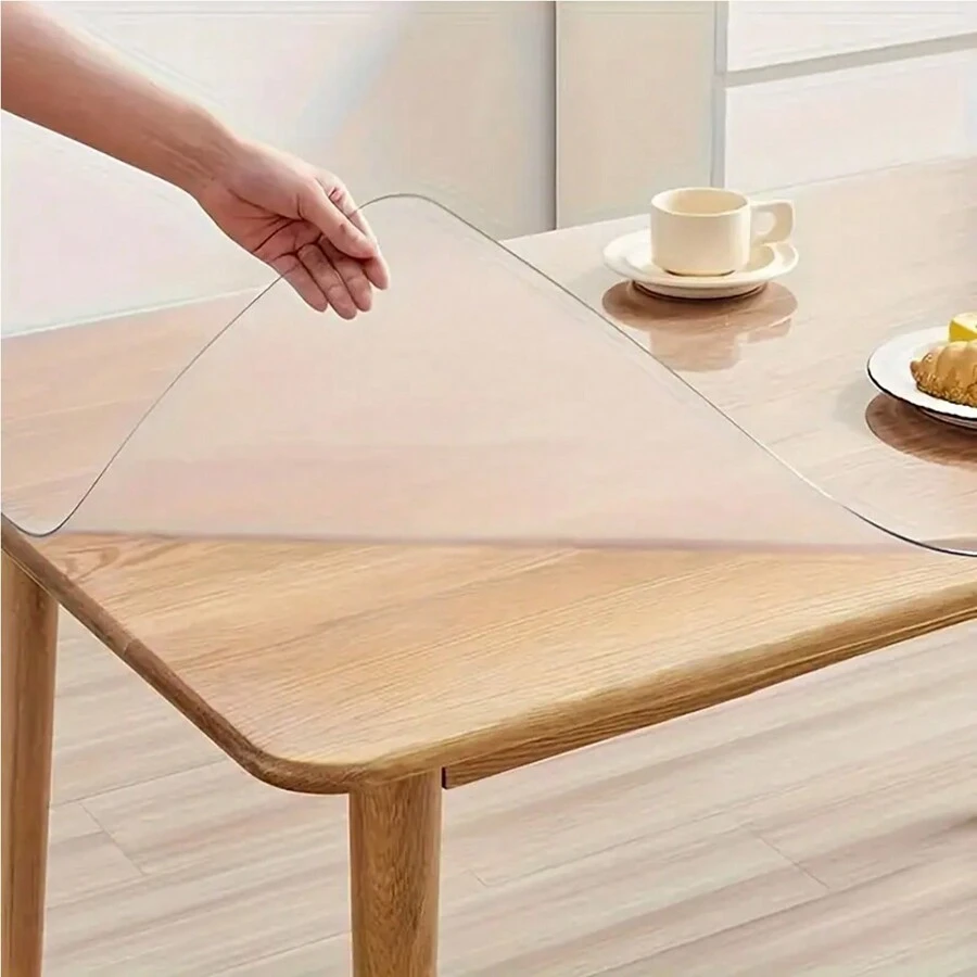 1pc Transparent Heavy Duty Desk Mat, Thick Table Mat Waterproof, Oil ...