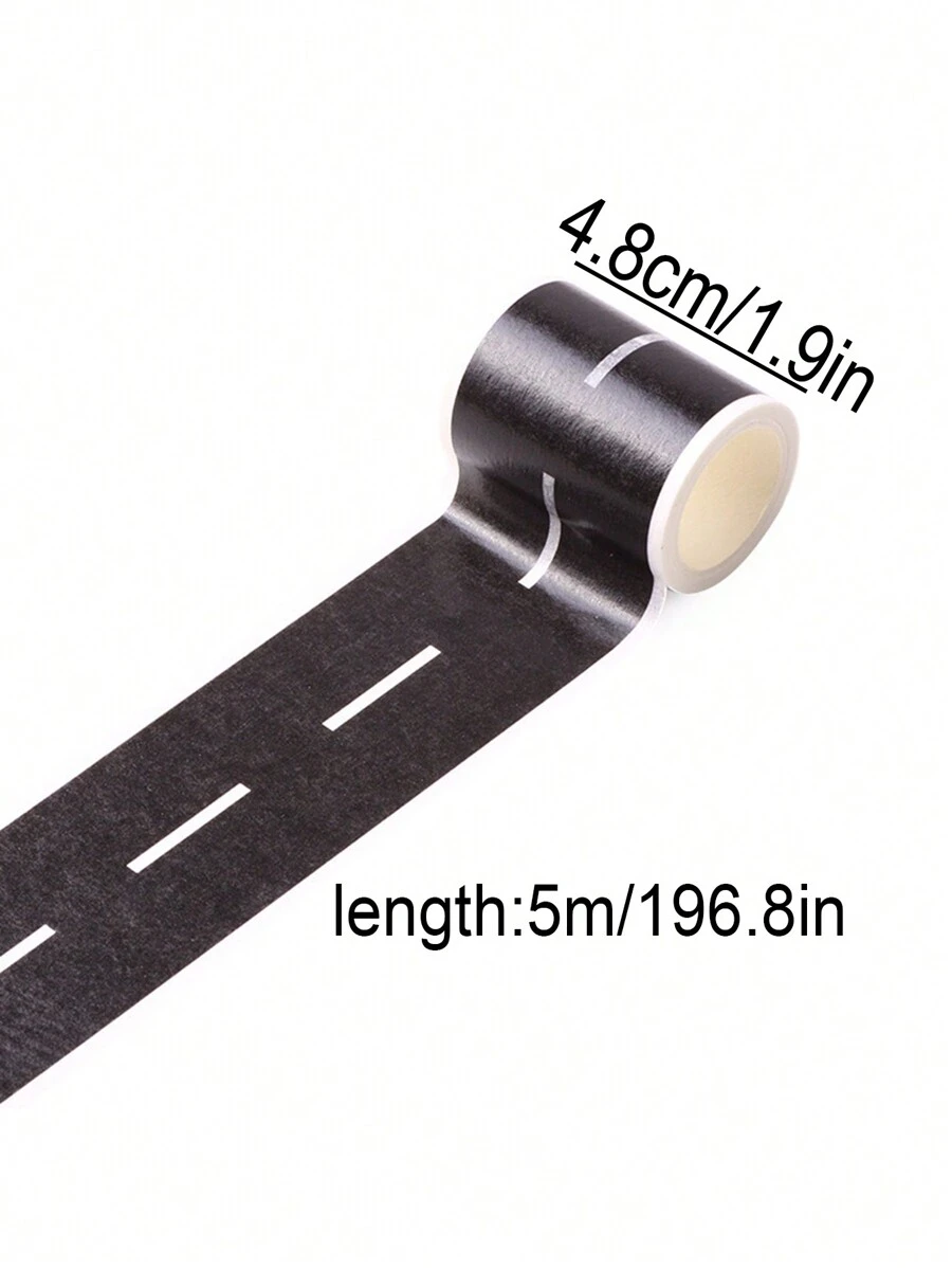 1 Roll Realistic Highway And Rail Traffic Game Tape, Self-Adhesive Tape ...