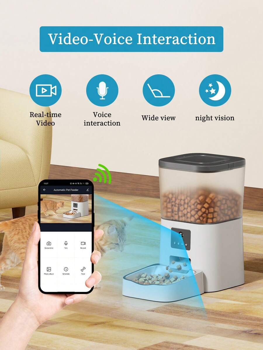 Distributeur automatique de nourriture pour chats intelligents avec ...