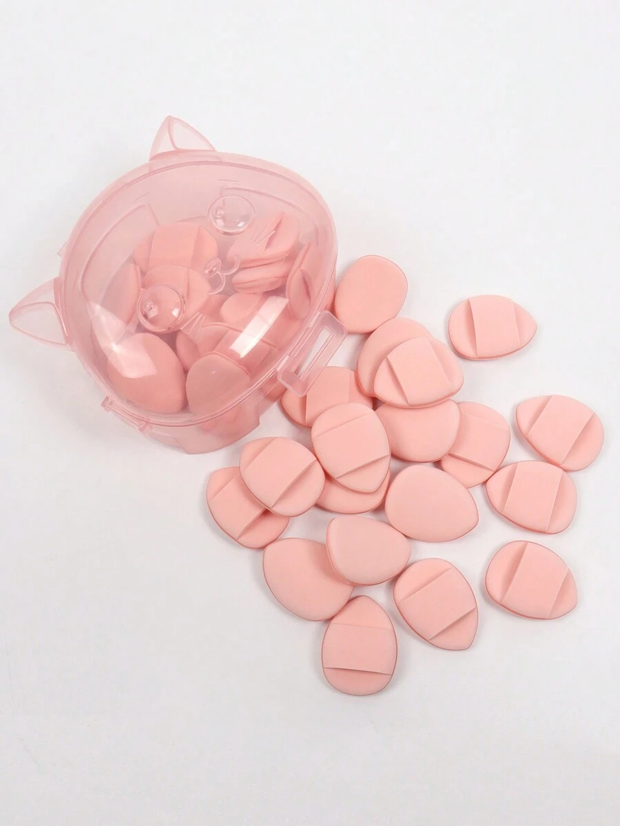 30pcs Mini Cat Boxed Air Cushion Puff Set, Including Air Cushion Powder ...
