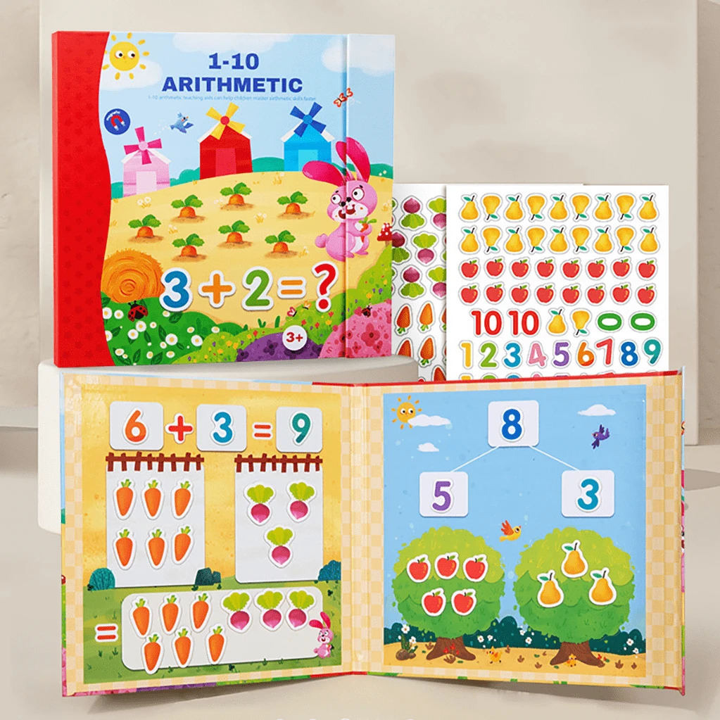 Paper Magnetic Children's Alphabet And Number Cognitive Learning Book ...