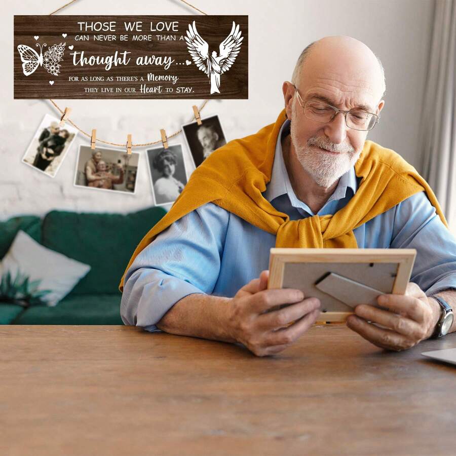 Memorial Picture Hanging Board, Sympathy Gifts For Loss Of Loved One ...