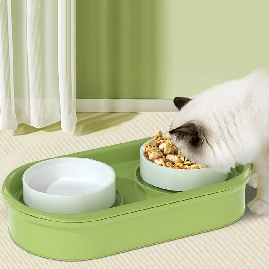 Un bol élégant pour chats et chiens, une conception de bol double en ...