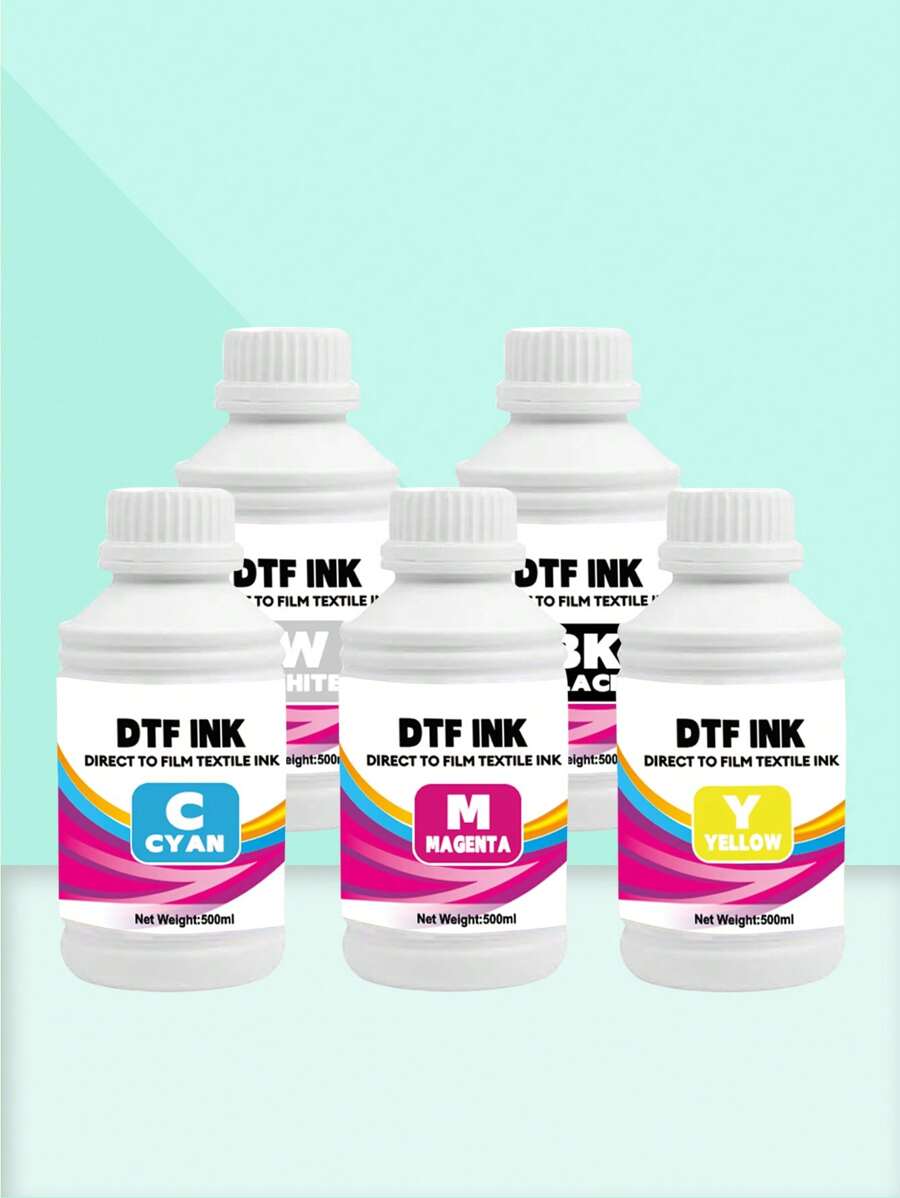 500ml Printer Transfer Ink For PET Film DTF Transfer Pigment Ink, White + CMYK | SHEIN USA