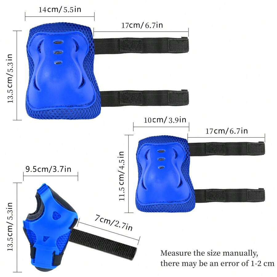 Kids Bike Helmet Protective Gear Set 7pcs Skating Protective Gear Kit ...